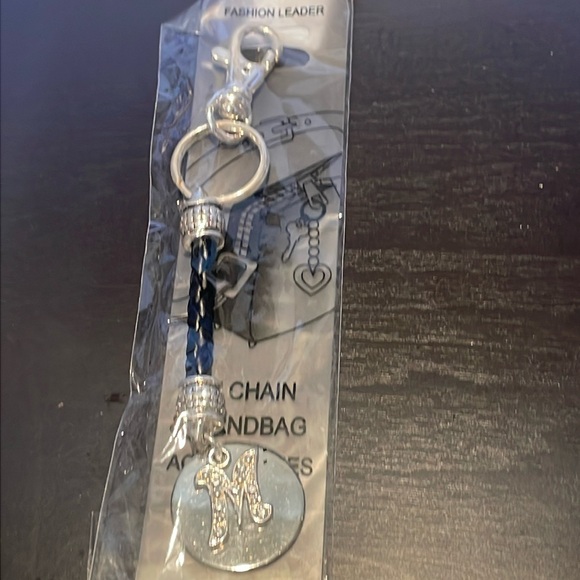 Accessories | Nwt Vintage Letter M Rhinestone Key Chain | Poshmark